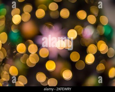 Bokeh light christmas background Stock Photo - Alamy