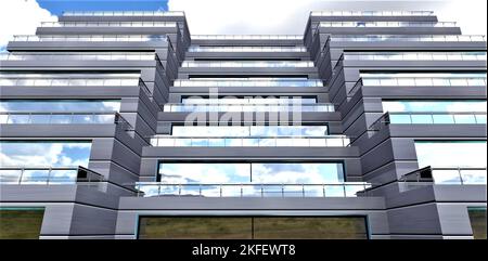 A 3D rendering of the Iron element from the periodic table on a black ...