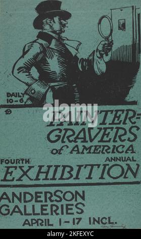 Painter-gravers of America annual exhibition, c1887 - 1922 Stock Photo ...