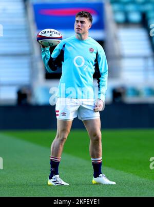 England's Tommy Freeman during a training session at the Honda England ...