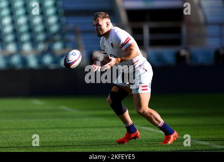 England's Luke Cowan-Dickie during a training session at the Honda ...