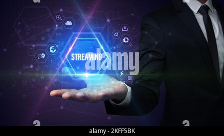 Man hand holding social inscription Stock Photo - Alamy