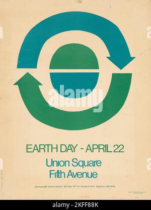 Poster from the first Earth Day, 1970 Stock Photo - Alamy