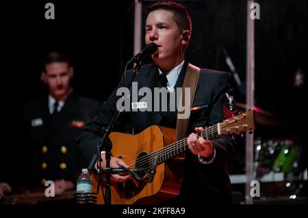 Musician 1st Class Caleb Cox fronts the United States Navy Band country ...