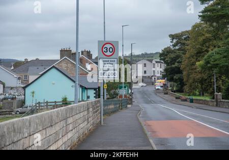 northern ireland border village of belcoo in county fermanagh just ...