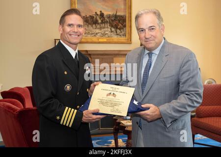 Capt. Brent C. Gaut, commanding officer of the Nimitz-class aircraft ...