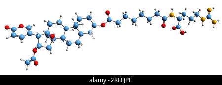 3D image of Tryptamine skeletal formula - molecular chemical structure ...