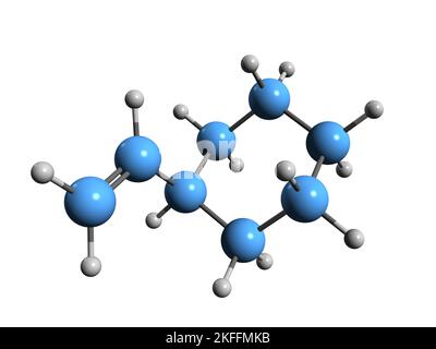 3D image of Dichloroethane skeletal formula - molecular chemical ...