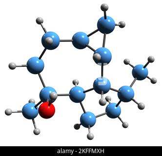3D image of 3-Trifluoromethylphenylpiperazine skeletal formula ...