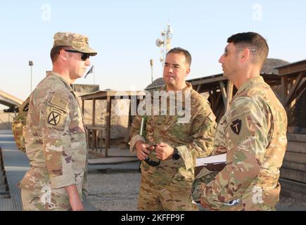 U.S. Army Col. Scott P. Nicholas, commander of Task Force Mustang ...