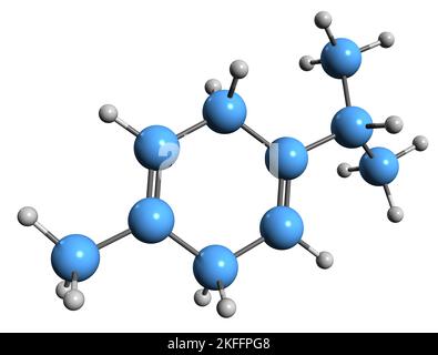 3D image of Terpinene skeletal formula - molecular chemical structure ...