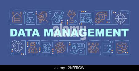 Data management word concepts blue banner Stock Vector Image & Art - Alamy