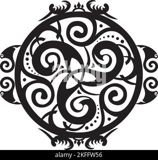 Celtic triskelion symbol vector design with Triquetra Stock Vector ...
