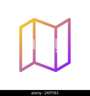 Brochure pixel perfect gradient linear ui icon Stock Vector Image & Art - Alamy