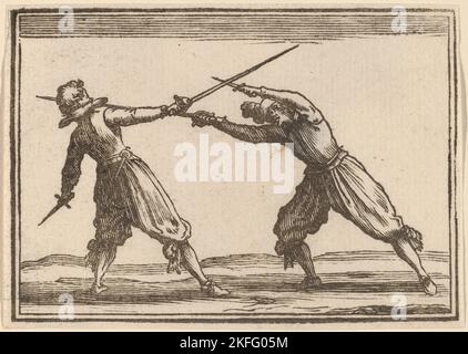 Duel with Swords and Daggers, 1621 Stock Photo - Alamy