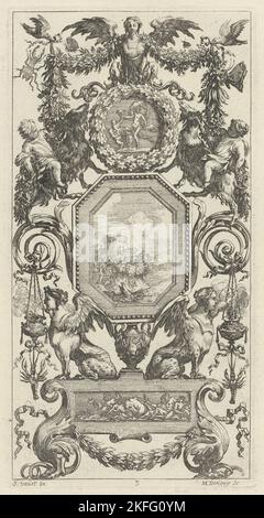 Ornamental Panel Surmounted by a Winged Harpy, 1647 Stock Photo - Alamy