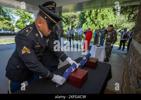 U.S. Army Sgt. Bless E. Sherrill, right, Headquarters and Headquarters ...