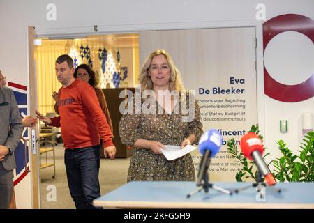 State Secretary for Budget Eva De Bleeker, Minister of Agriculture and ...
