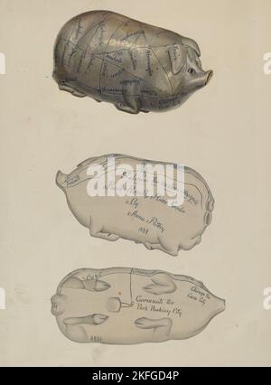 Pottery Pig, c. 1938 Stock Photo - Alamy