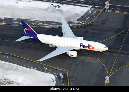 Fedex Boeing 777F aircraft. Airplane for cargo transport for Federal ...