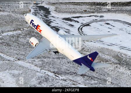 Fedex Boeing 777F aircraft. Airplane for cargo transport for Federal ...