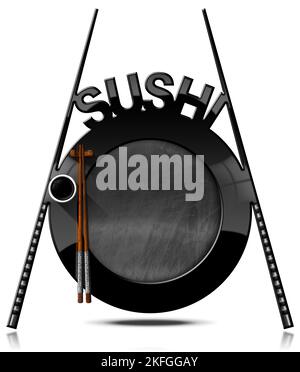 Design element. Menu bar for copy space and add text 3D illustration ...