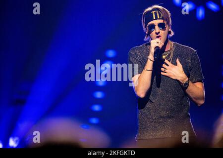 TIX, Andreas Andresen Haukeland performing during The Great Eurovision ...