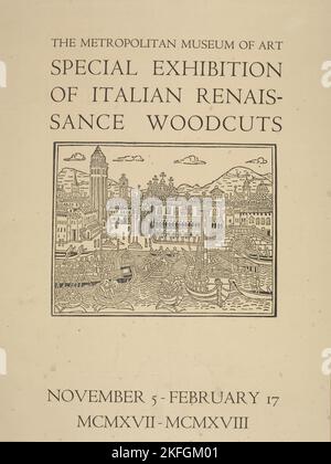 Special exhibition of Italian renaissance woodcuts, c1917 - 1918 Stock ...