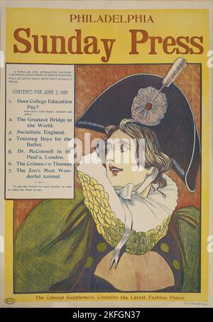Philadelphia Sunday press. June 2, 1895, c1893 - 1897 Stock Photo - Alamy