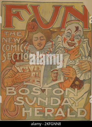 Fun the new comic section. Boston Sunday herald, c1893 - 1897 Stock ...