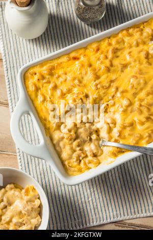 Homemade Baked Macaroni and Cheese Ready to Eat Stock Photo - Alamy