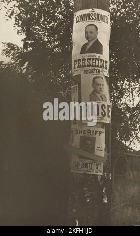 Election posters. Westmoreland, Pennsylvania, 1935 Stock Photo - Alamy