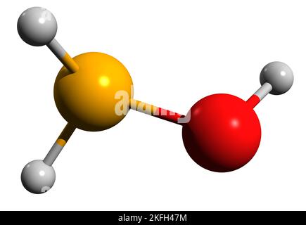 Hydroxylamine molecule. Skeletal formula Stock Photo - Alamy
