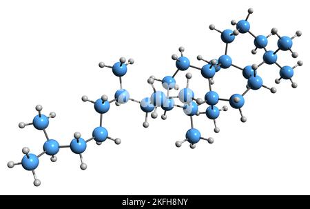 3D image of Panaxatriol skeletal formula - molecular chemical structure ...
