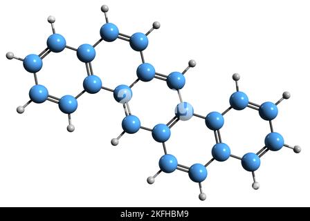 3D image of Benzene skeletal formula - molecular chemical structure of ...