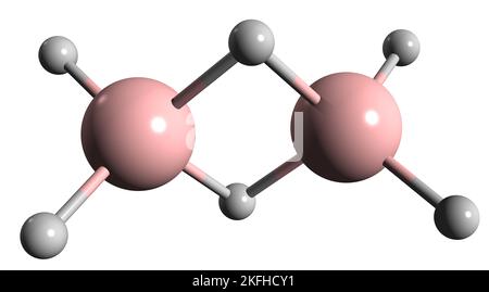 3D image of Tetrahydrofuran skeletal formula - molecular chemical ...