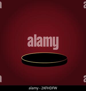 Merry Christmas event product display podium with decoration background ...