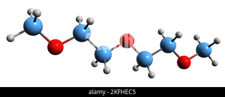 3D image of Ethylene oxide skeletal formula - molecular chemical ...