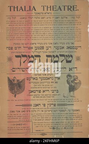 Shloymeh ha-Meylekh, oder, Di liebe fon Shir ha-Shirim, c1897 ...