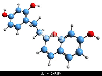 3D image of Fructose skeletal formula - molecular chemical structure of ...