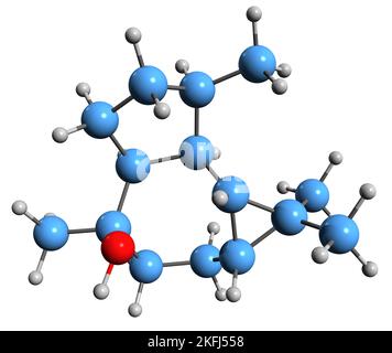 3D image of Ledol skeletal formula - molecular chemical structure of ...