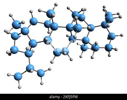 3D image of lupeol skeletal formula - molecular chemical structure of ...