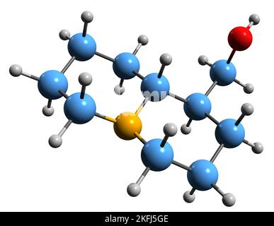 lupinine lupin alkaloid molecule. Skeletal formula Stock Photo - Alamy