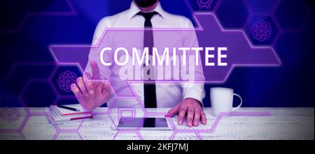 Conceptual display Committee. Word Written on Group of people appointed ...