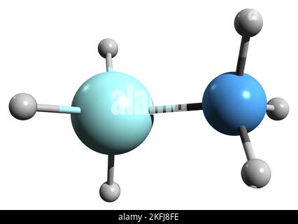 3D image of Silane skeletal formula - molecular chemical structure of ...