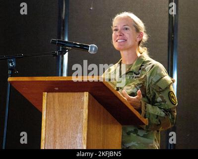U.S. Army Maj. Gen. Jami Shawley, incoming commander of the Combined ...