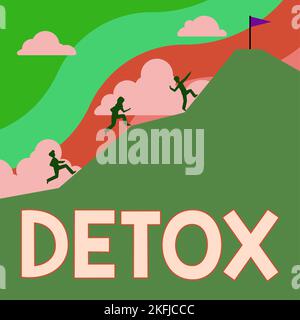 Conceptual caption Time To Detox. Conceptual photo Moment for Diet ...