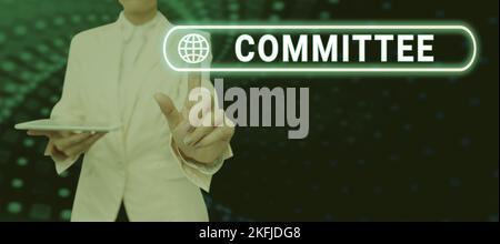 Inspiration showing sign Committee. Word Written on Group of people ...