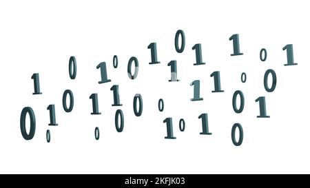 Vertical binary code background. Binary code, algorithm binary, data ...