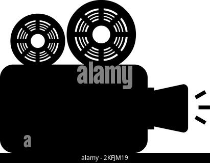 camcoder video production film color icon vector illustration Stock ...